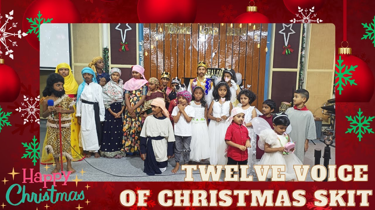 Children's Christmas Celebration🎄2k23 || Twelve voice of Christmas Skit ...