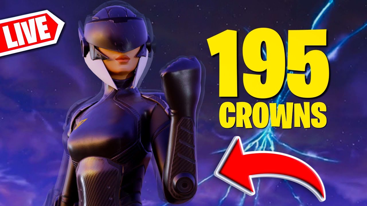 FORTNITE 🔴LIVE!🔴195 Crowns! 200 Crown Target - YouTube