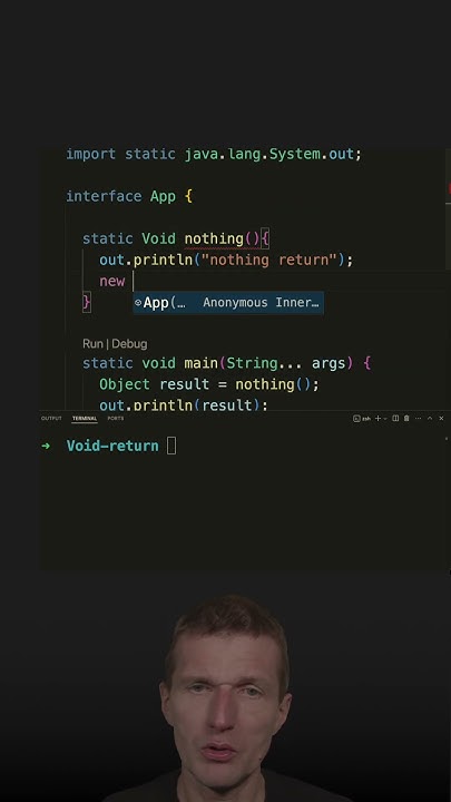 How To Instantiate The Voidclass Java Shorts Coding Airhacks Youtube 