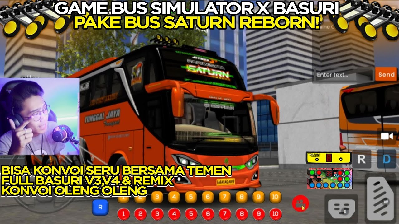 GAME BUS SIMULATOR X BASURI BUS TUNGGAL JAYA "SATURN REBORN" FULL ...