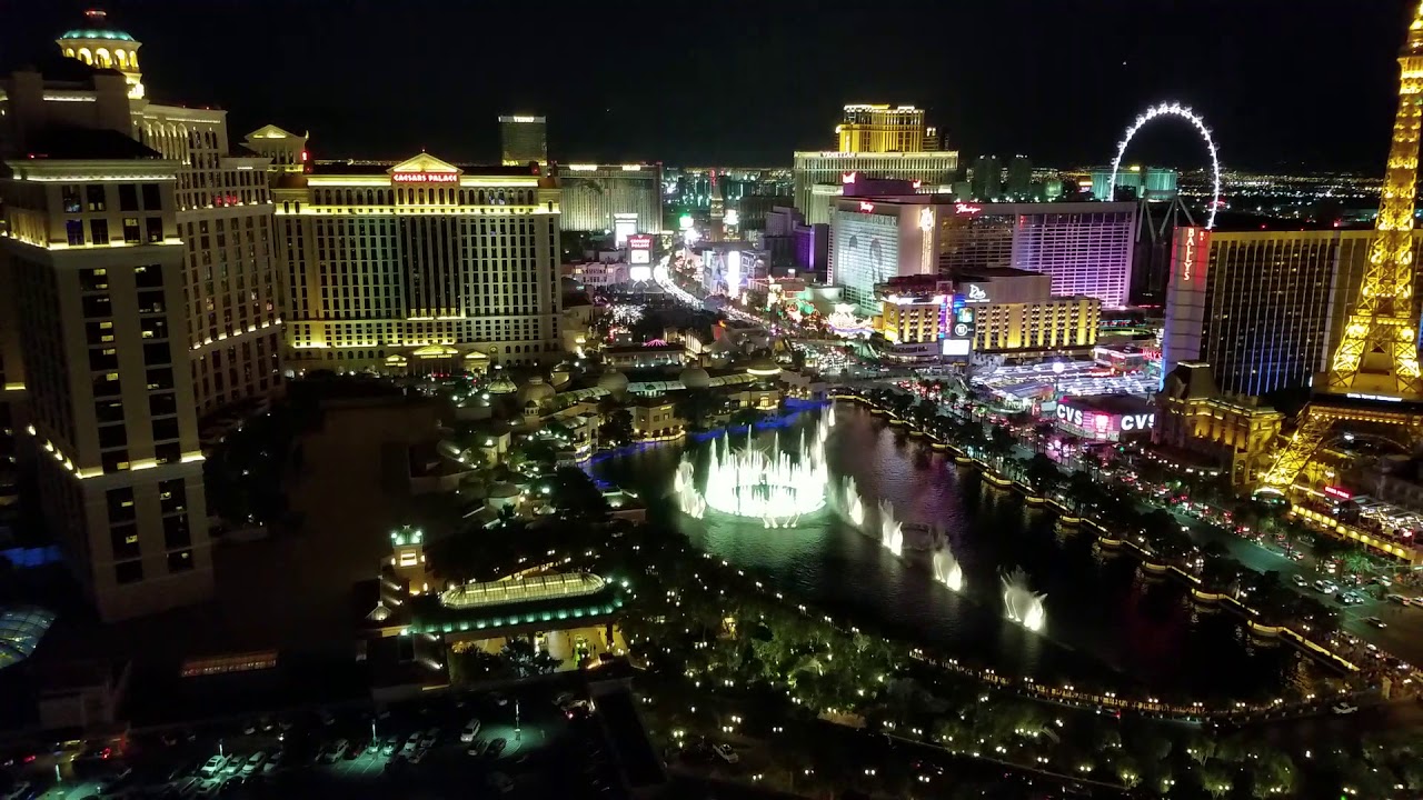 Bellagio Fountain Show from The Cosmopolitan - June 30th, 2018 - Prior ...