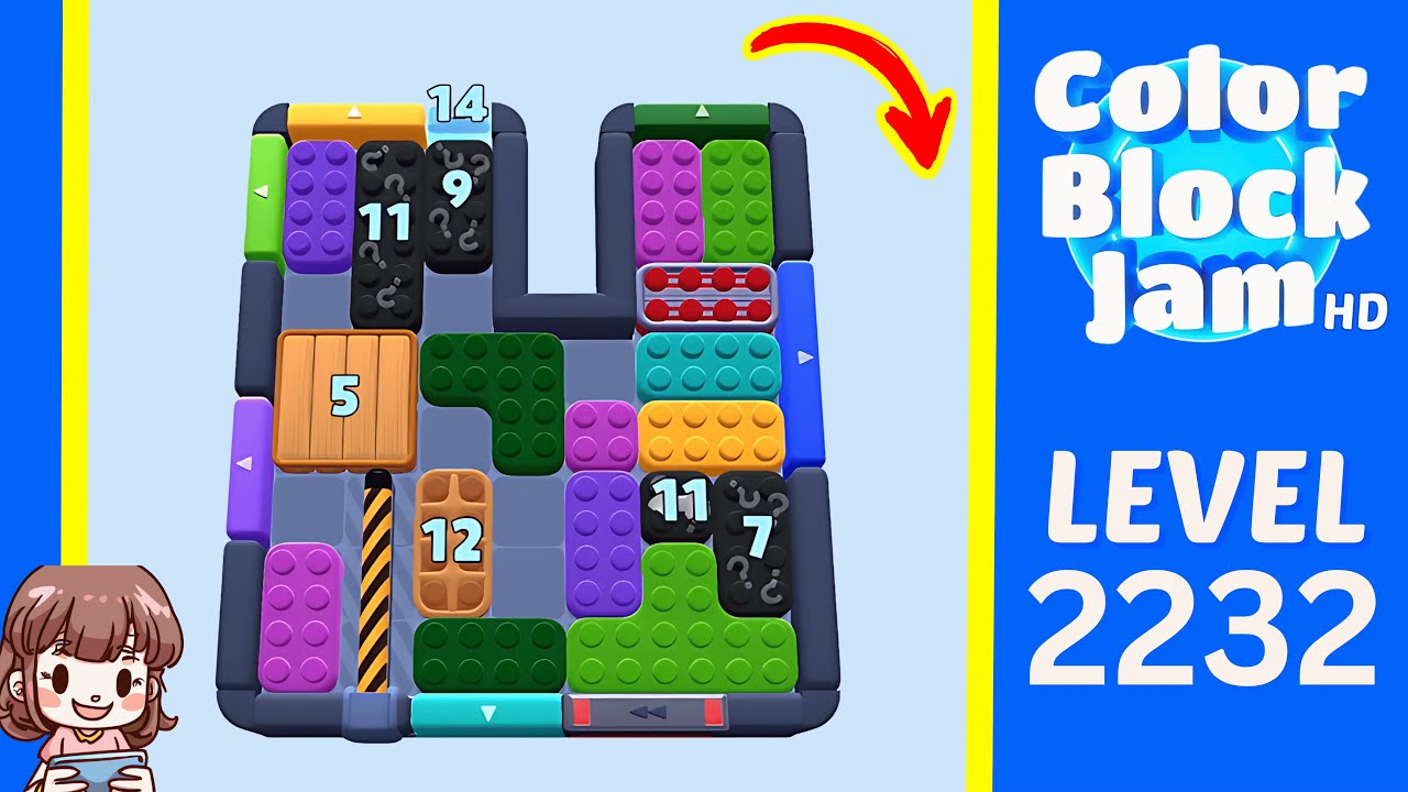 Color Block Jam Level 1325 (2232) Solution Walkthrough - YouTube