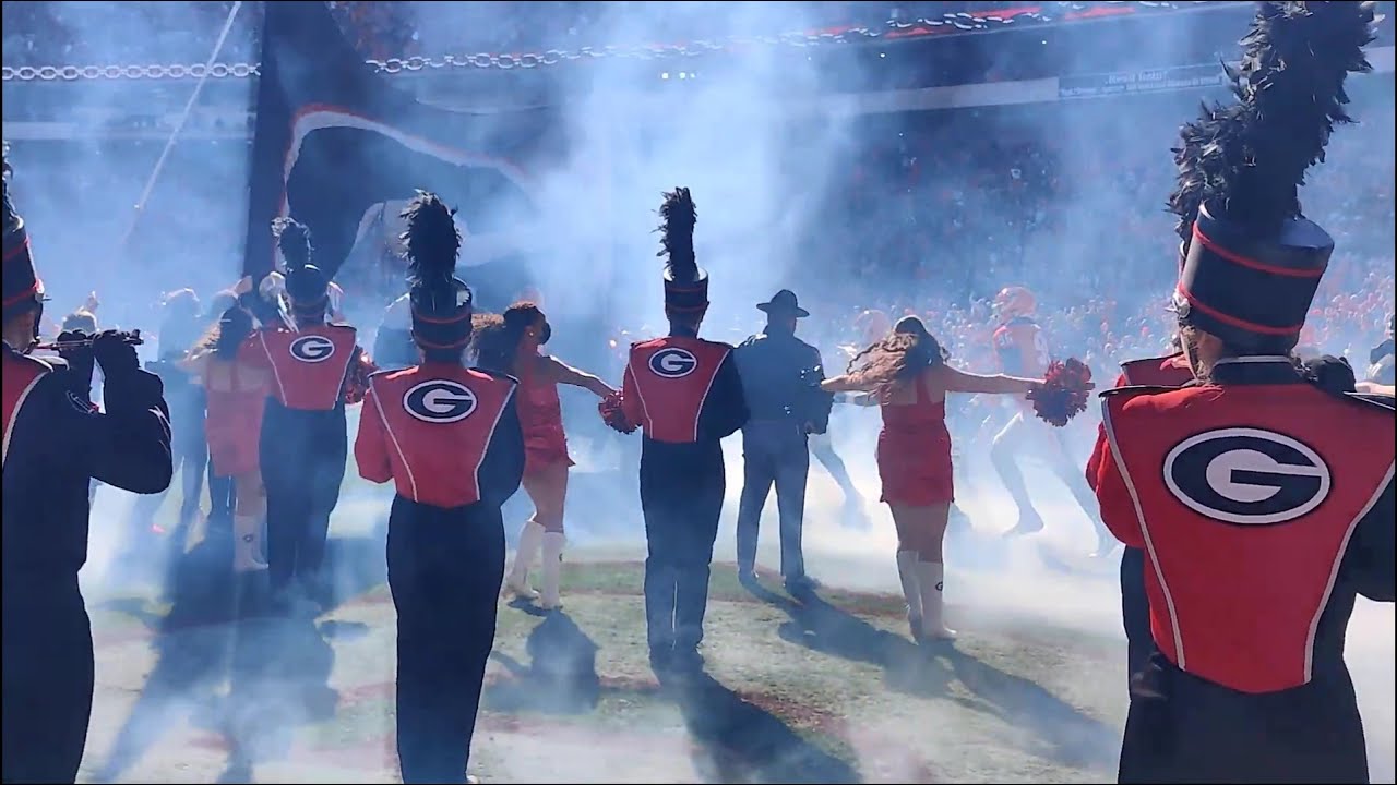 UGA Redcoat Marching Band Pregame (GA vs USC, Military Appreciation 11 ...