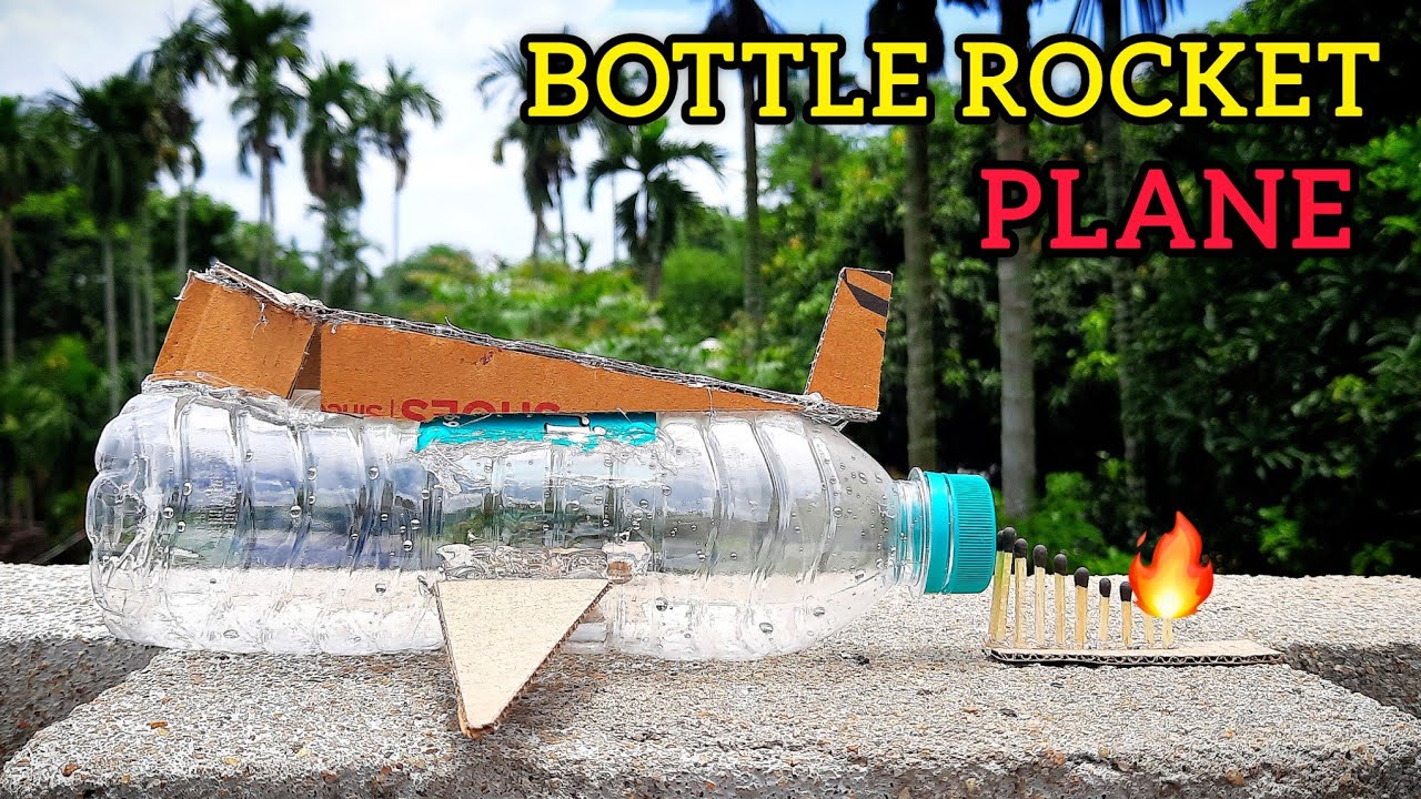 How To Make Rocket Plane With Bottle | How To Make Bottle Rocket | Diy ...