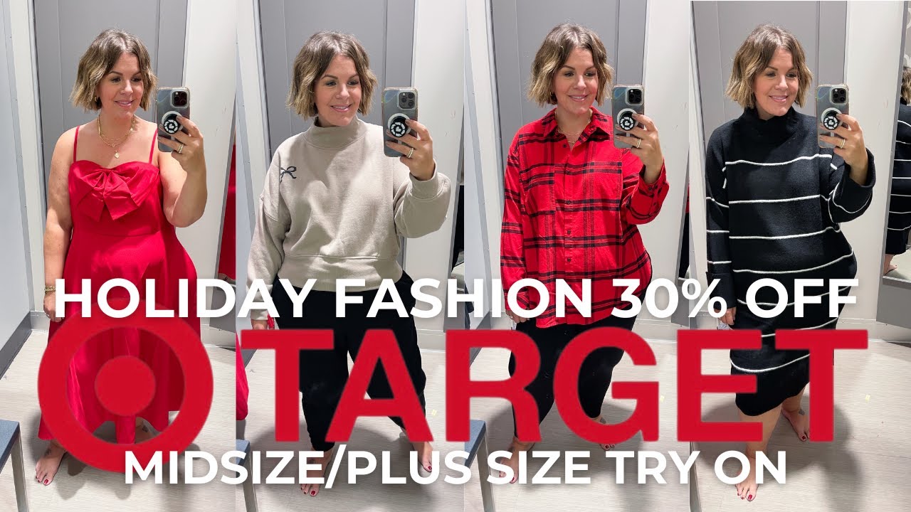 Midsize/Plus Size Target Dressing Room Try On | MUST SEE Holiday ...
