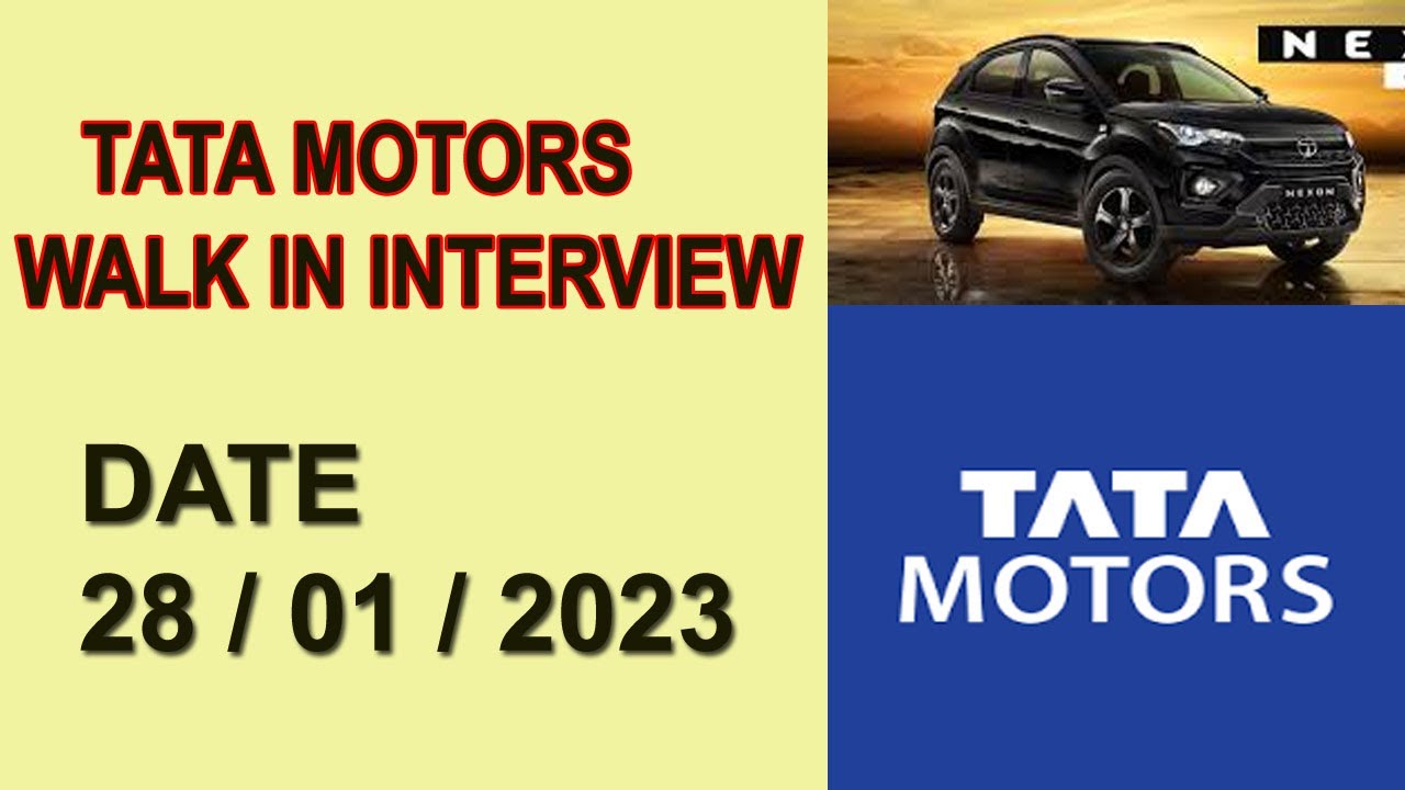 TATA MOTORS Huge Job Vacancy | Multiple Vacancy | Walk in Interview ...