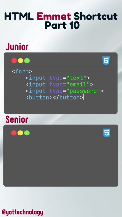 HTML Emmet Shortcut P10🚀🚀🚀 - YouTube