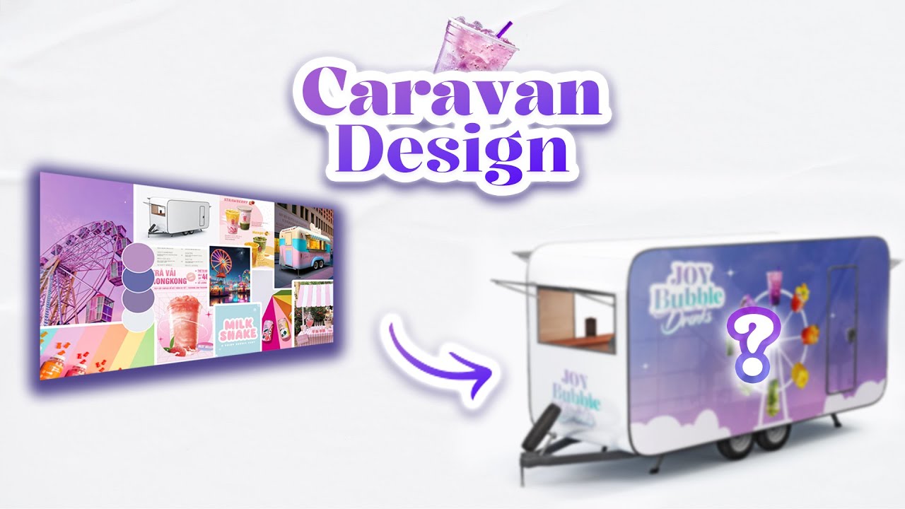 How to Design a Fun Caravan? | Caravan Vehicle Wrap Design Process ...