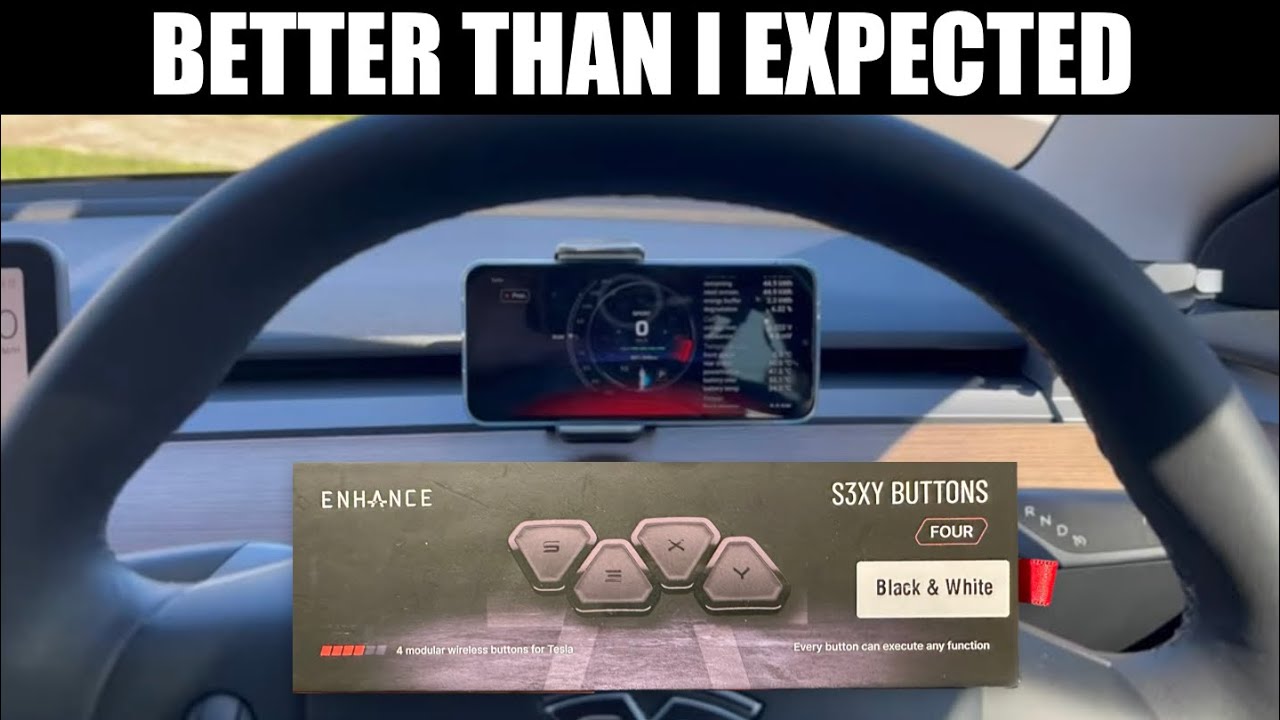 Tesla S3XY Buttons - full setup and review. Battery pre-heat and many ...