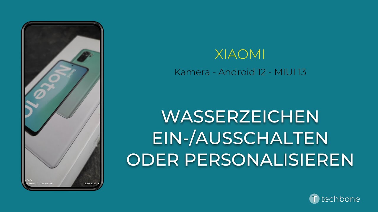 Wasserzeichen für Fotos - Xiaomi [Android 12 - MIUI 13] - YouTube