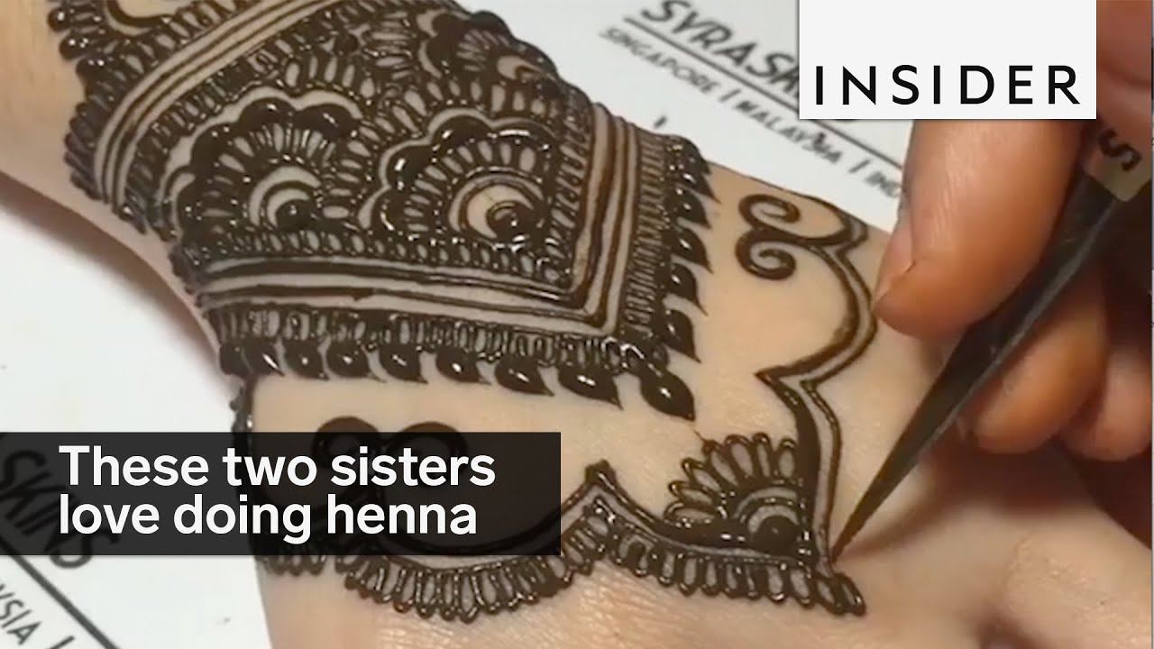 These two sisters are spreading their love for henna - YouTube