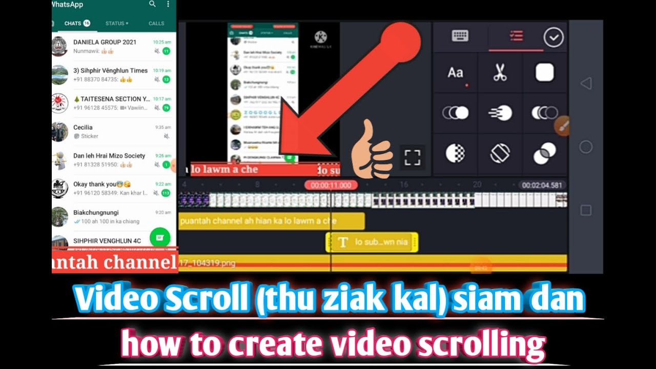 Video Scroll(thuziak kal thei) siam dan, - YouTube
