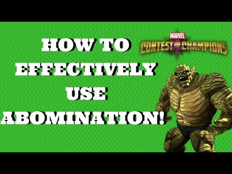 HOW TO EFFECTIVELY USE ABOMINATION! | Marvel Contest of Champions - YouTube