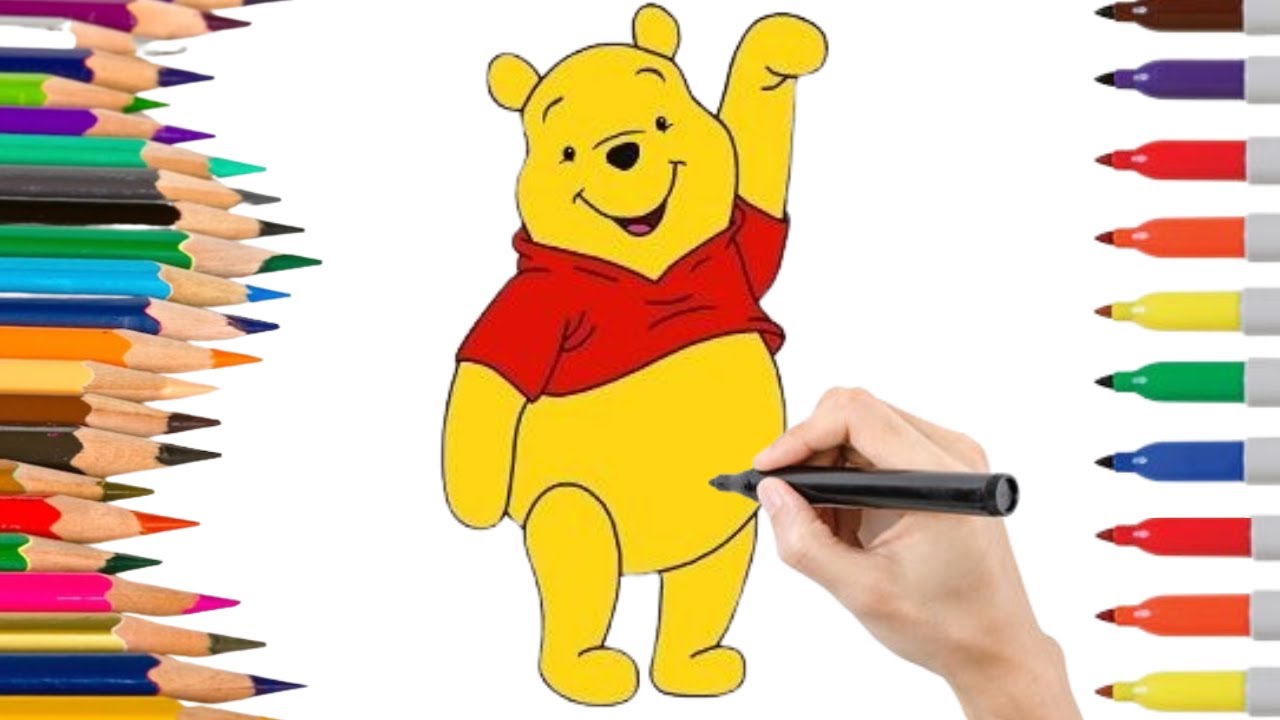 How to draw Winnie The Pooh || Drawing For Kids || Easy Drawing For ...