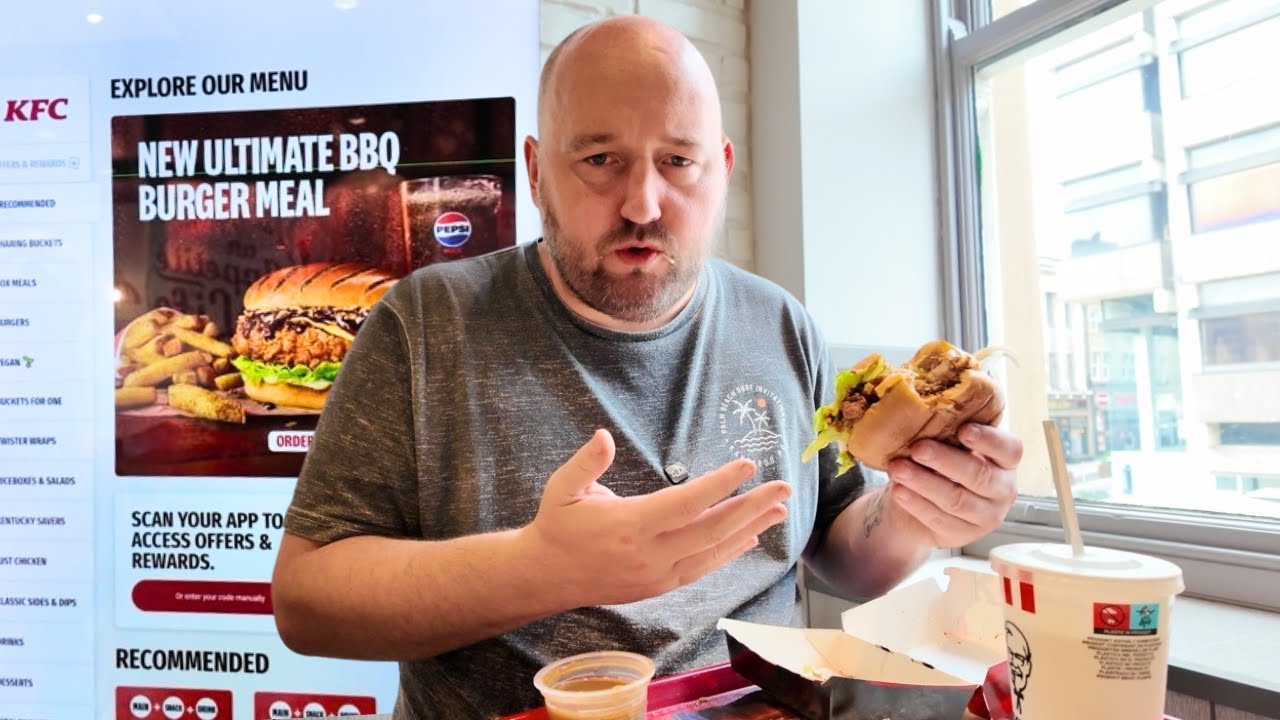NEW ULTIMATE BBQ BURGER AT KFC - Is it any good ??? - Food Review ...