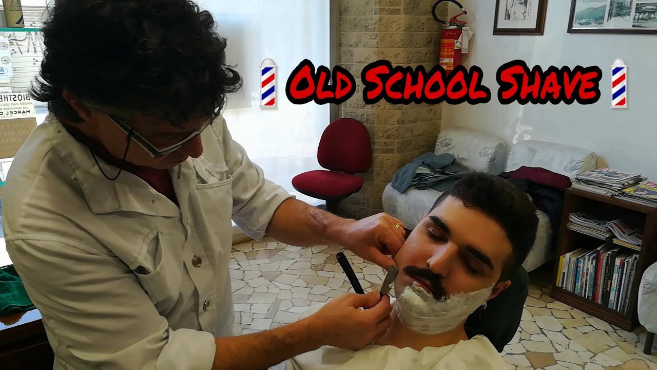 Old School Shave by italian barber - Salone da Marco, Ancona, Italy ...