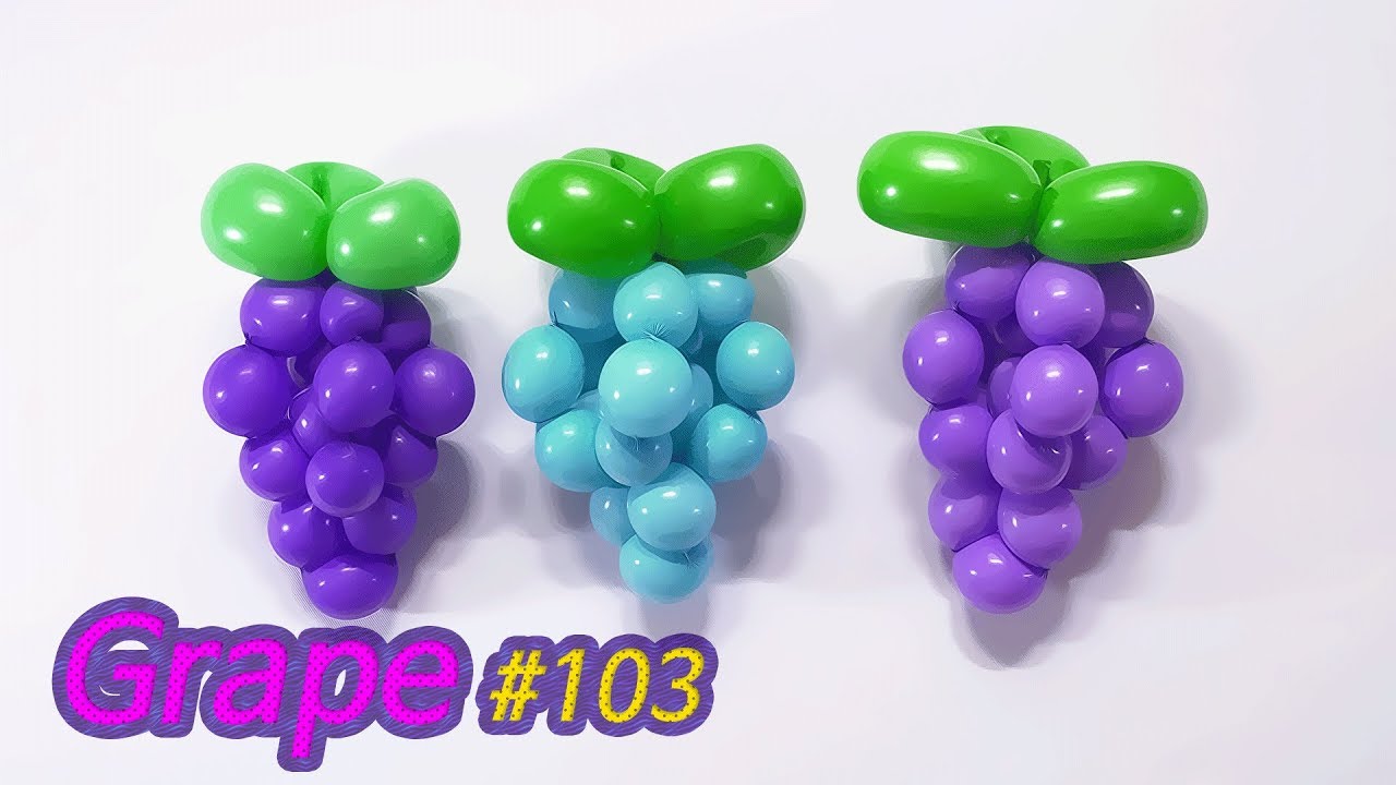 풍선아트 포도 #103 요술풍선 / Grape - Balloon Art #103 - YouTube