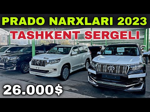 ТАЙОТА ПРАДО НАРХЛАРИ Сергели машина бозори 2024 TAYOTA PRADO NARXLARI...
