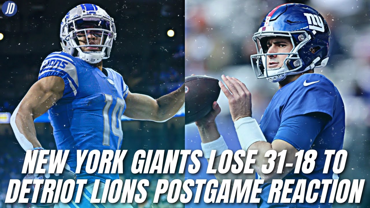 Brutal…New York Giants Lose 31-18 To Detroit Lions!! The Injury Bug ...
