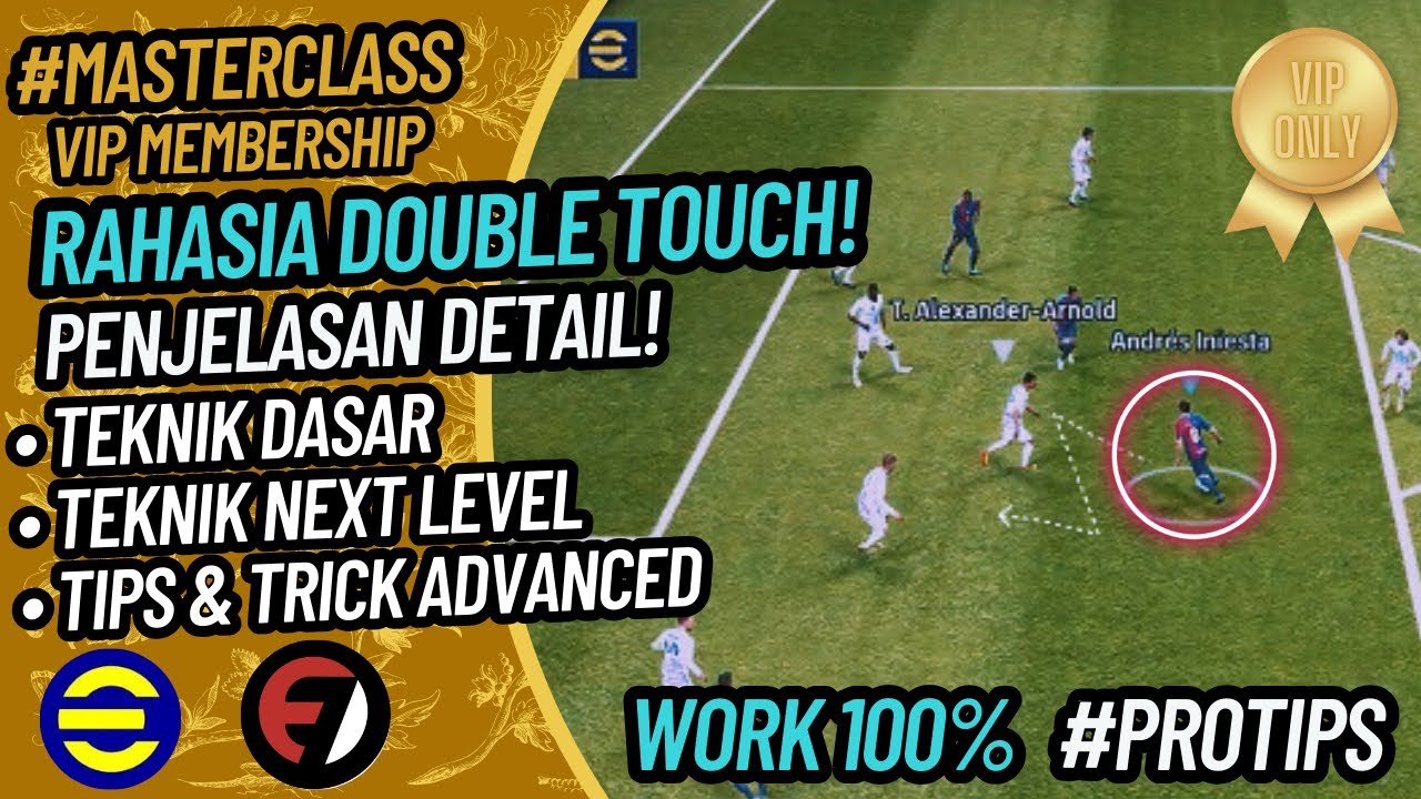 [ MASTERCLASS ] TUTORIAL DOUBLE TOUCH EFOOTBALL MOBILE ‼️ - YouTube