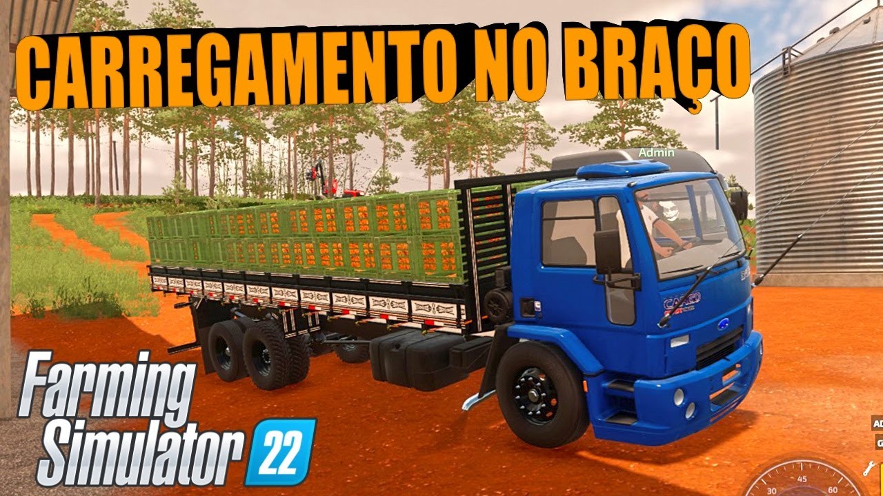 FAZENDO O CARREGAMENTO NO BRAÇO NOS CAMINHÕES - BOB 24-250 x FORD CARGO ...