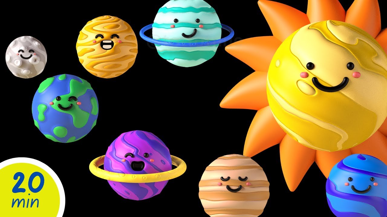 Fun 3D Planet Space Adventure | High-Contrast Baby Sensory Video ...