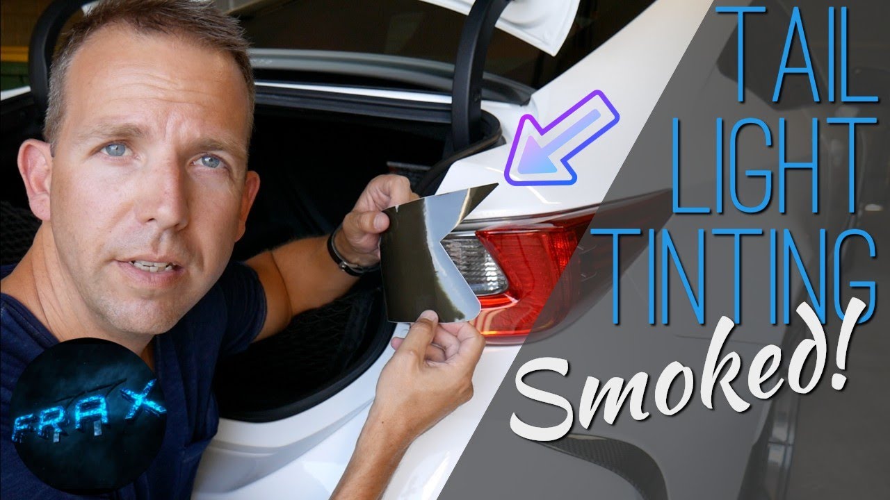 Lexus RC-F Vinyl Tail Light Overlays & Blacked out Emblems : DIY - YouTube