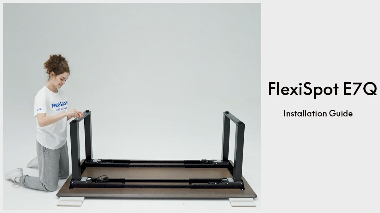 Toturial-How To Assemble Your FlexiSpot E7Q Standing Desk - YouTube