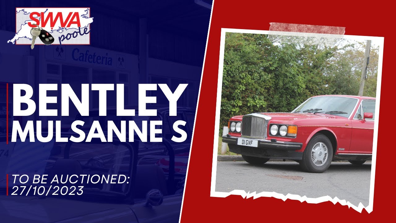 LOT 33 - Bentley Mulsanne S 1990 | SWVA 27th October 2023 Autumn ...