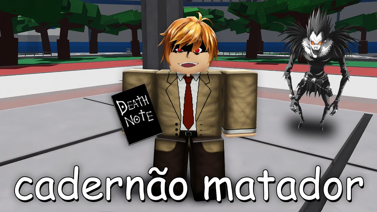 tenho o death note no heroes battlegrounds do roblox kkkkkk - YouTube