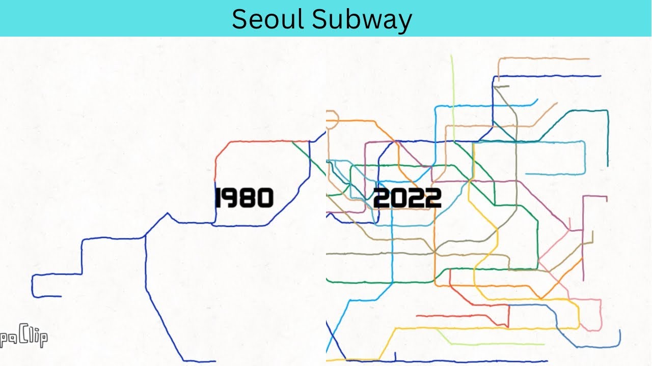 Evolution of Seoul Subway 1974-2022 - YouTube