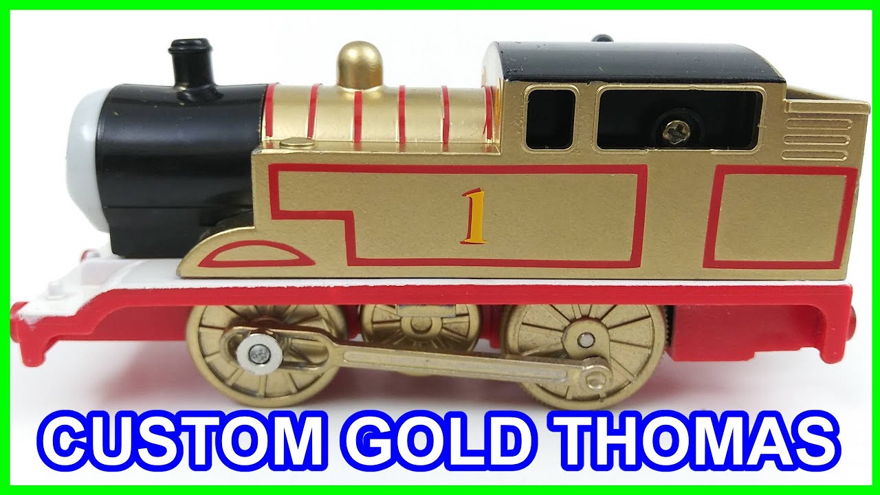 Golden Thomas Trackmaster custom - YouTube