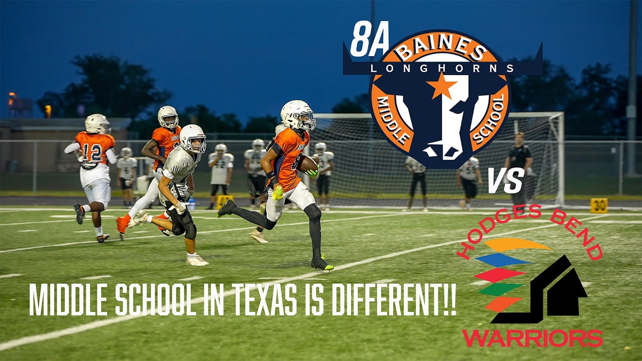 Baines-vs-Hodges Bend | 8A Texas Middle School is just DIFFERENT ...