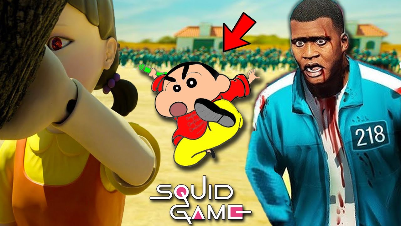 FRANKLIN And SHINCHAN Survivng SQUID GAME in Roblox | Roblox SQUID GAME ...