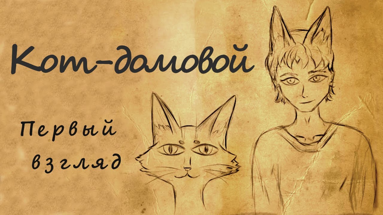 Кот домовой Первый взгляд - YouTube