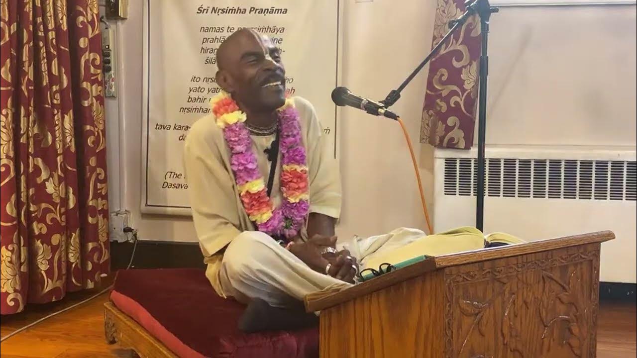 Sunday feast class by HG Bhusara prabhu - YouTube