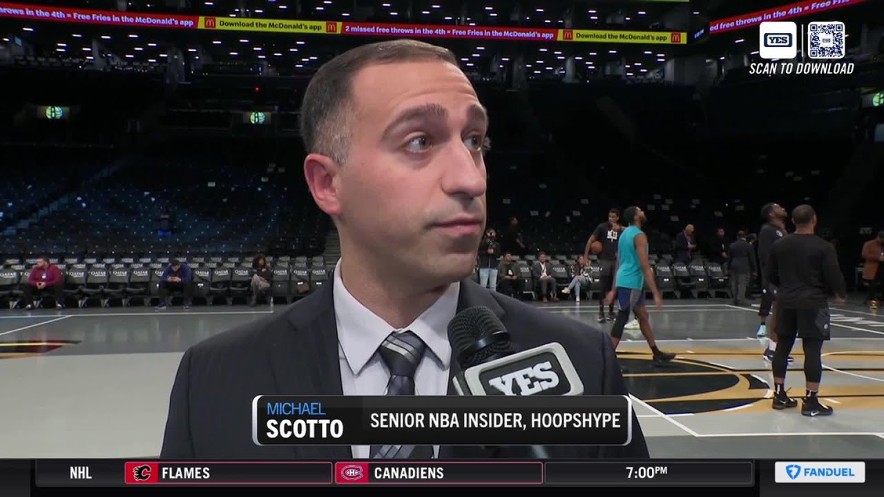 HoopsHype's Michael Scotto joins YES pregame show - YouTube