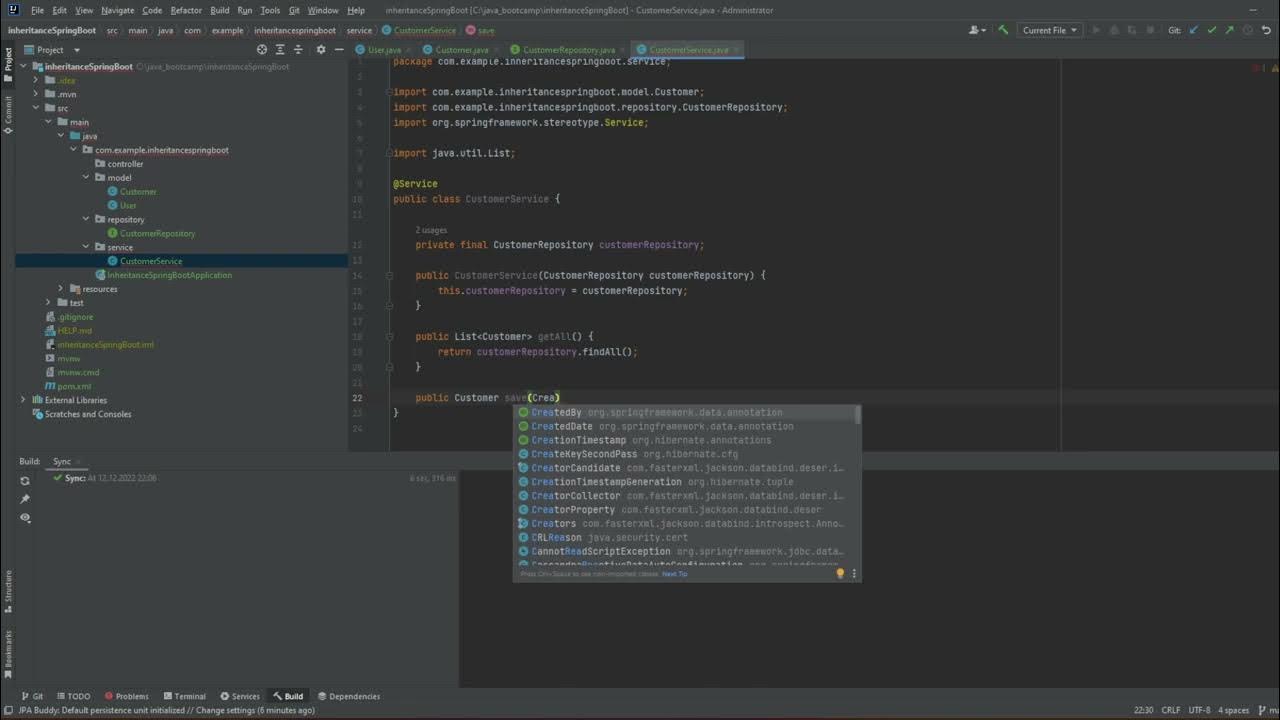 SpringBoot Hibernate inheritance with PostgreSQL (you can watch with subtitle) - YouTube