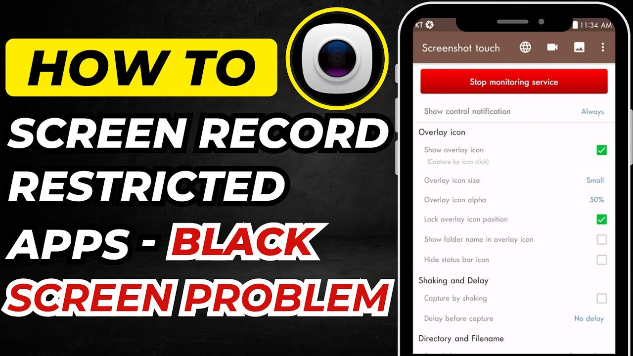 How To Screen Record Restricted Apps | Fix Black Screen Issue (2025 ...