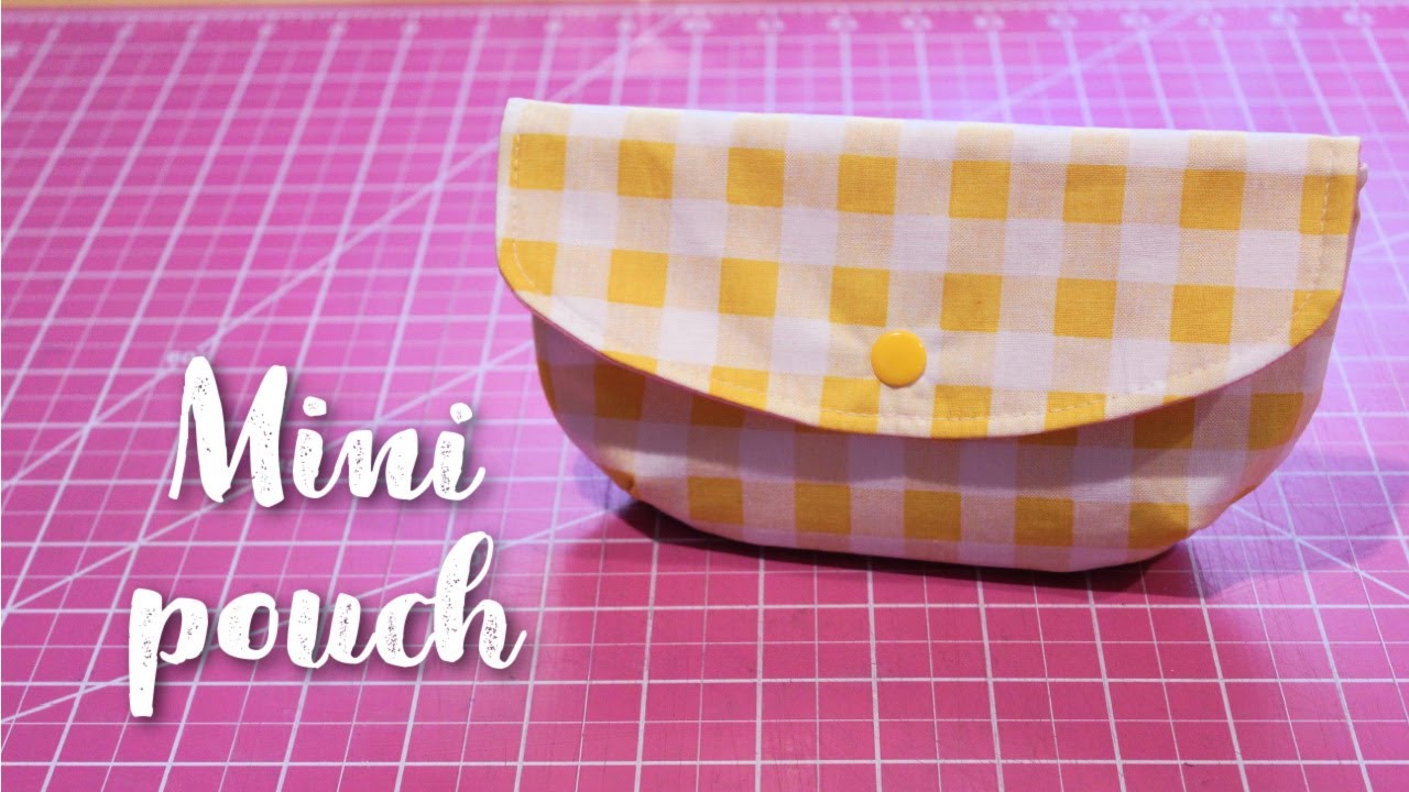 Let's sew easy mini pouch! (Free Sewing Pattern) #howto - YouTube