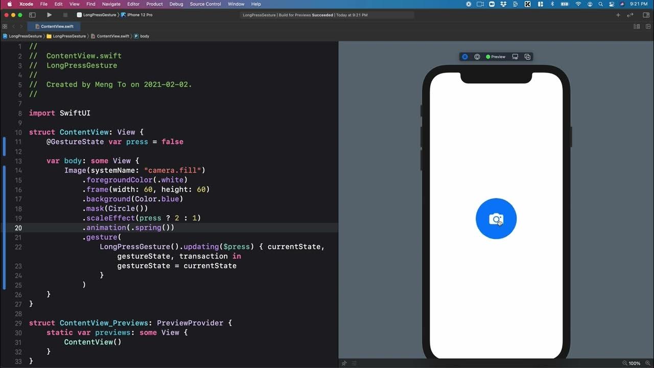 [SWIFTUI HANDBOOK] 023 Long Press Gesture - YouTube