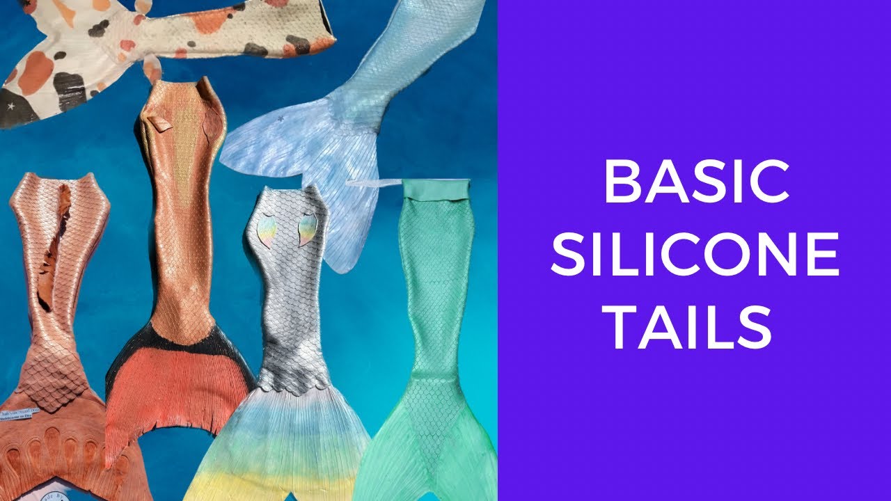 Basic Silicone Mermaid Tails Close Up Look & Tail Options - YouTube