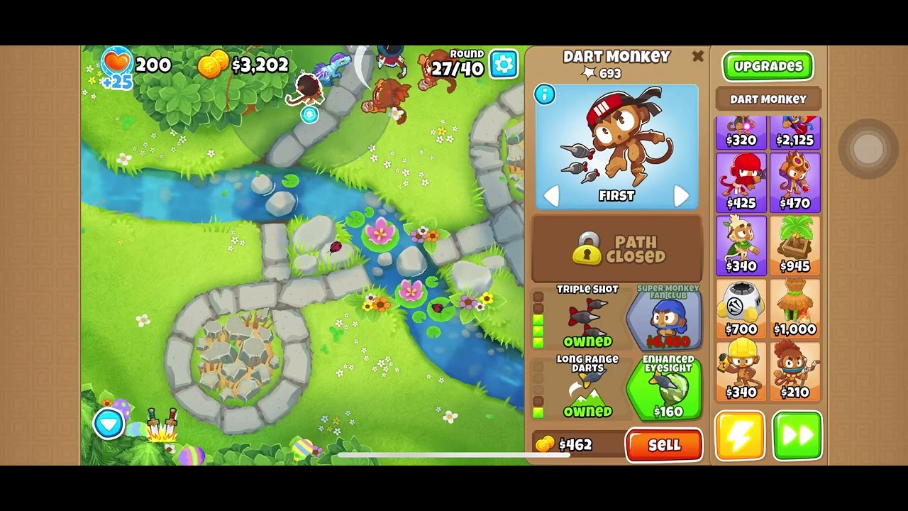 Btd6 Easy mode Speedrun Downstream [4m 43s 840ms] - YouTube