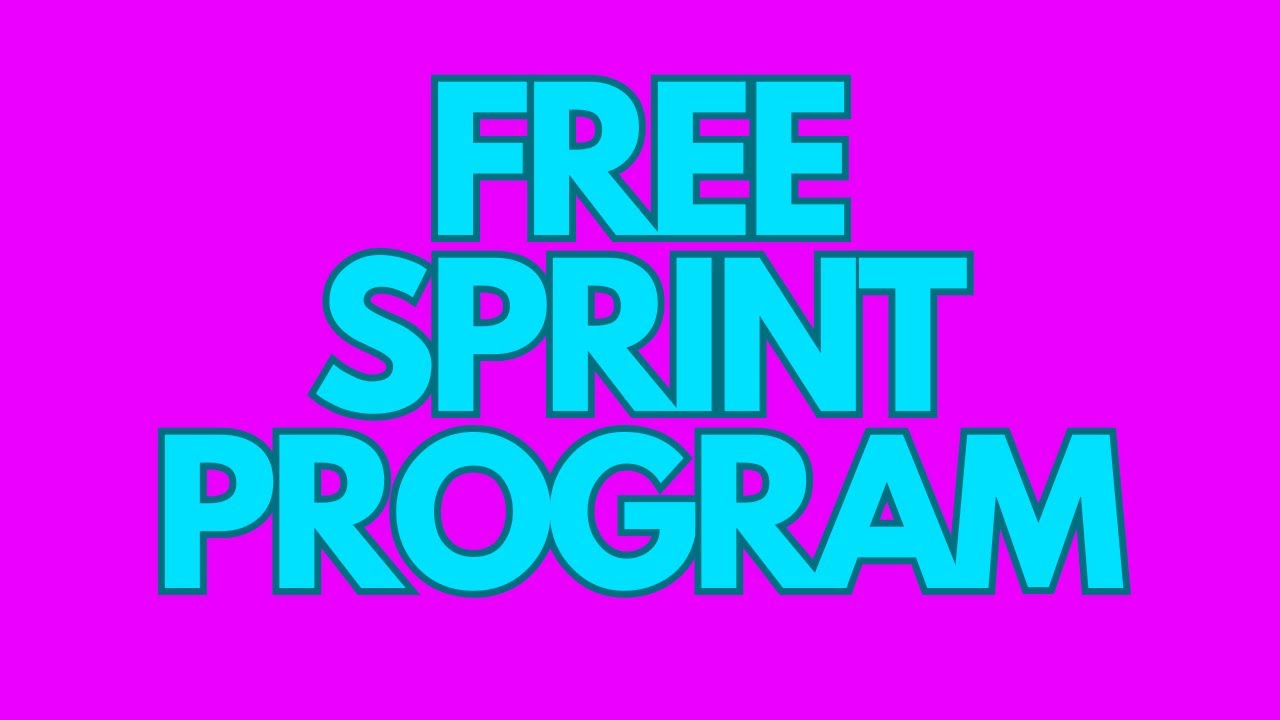 FREE TRAINING PROGRAM FOR SPEED - YouTube