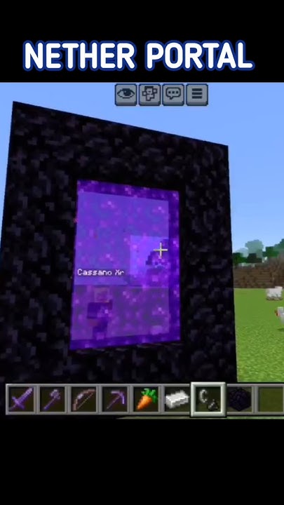 How to create nether portal #shorts #netherportal #minecraft - YouTube