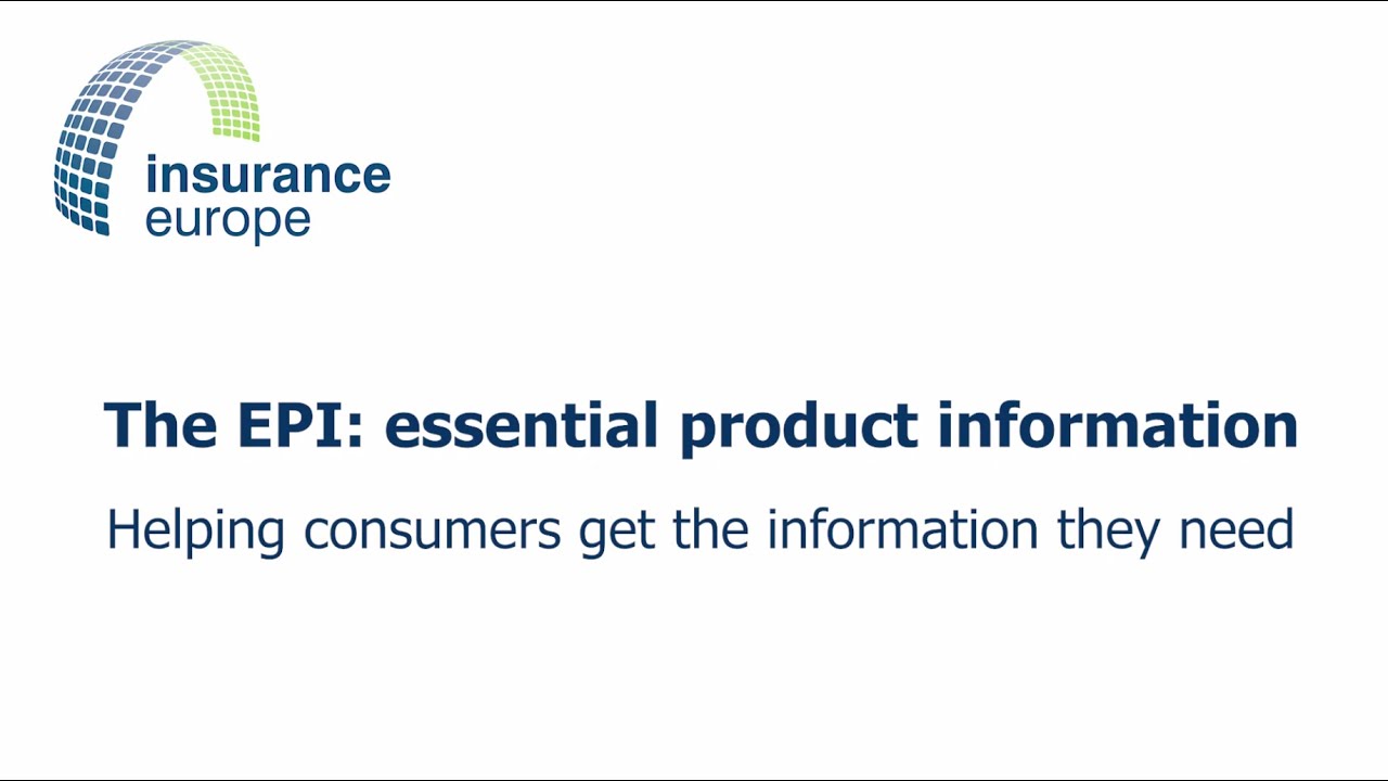 The EPI: essential product information — Helping consumers get the ...
