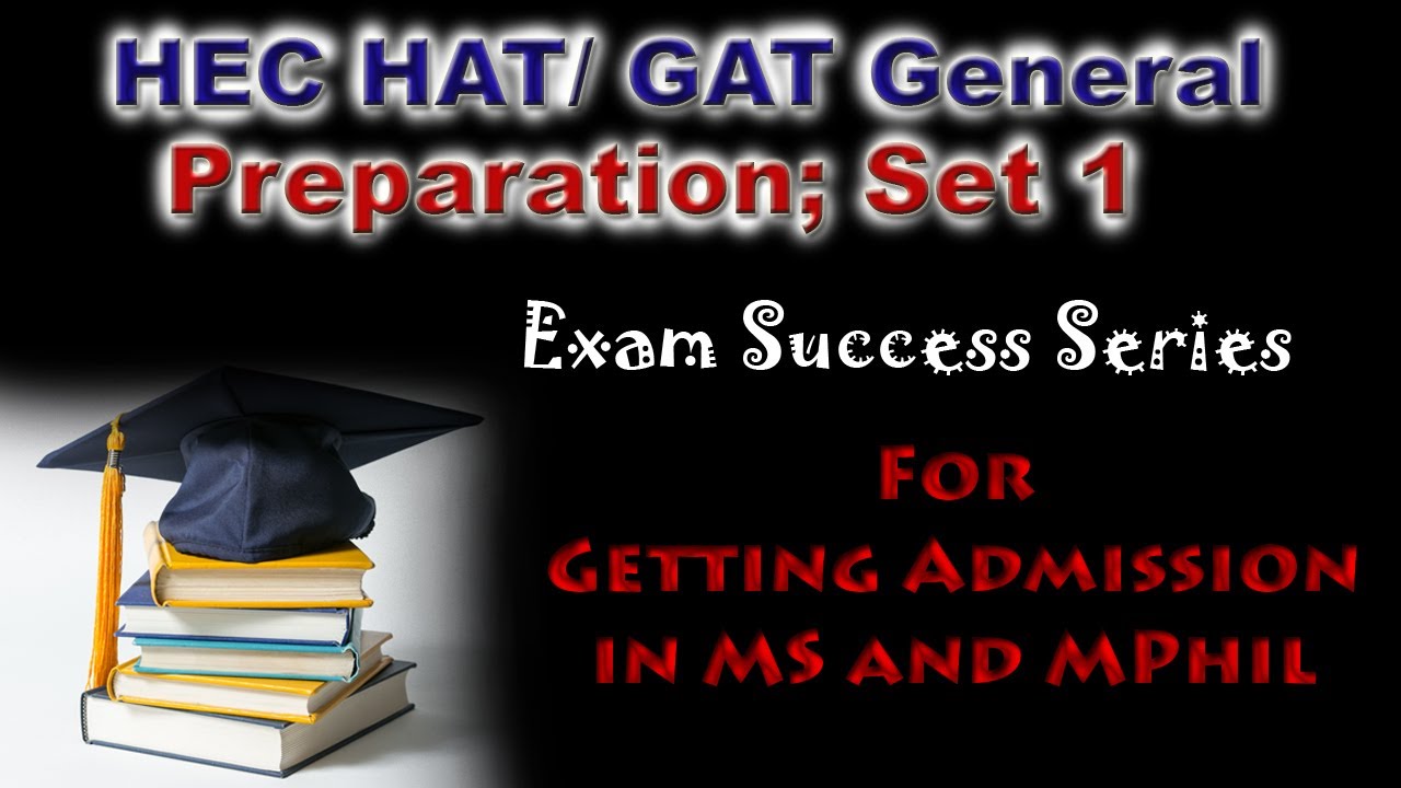 GAT General Preparation Set 1 - YouTube