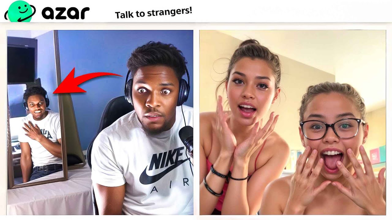 "Singing Mirror Reflection Prank on AZAR | You Won’t Believe Their ...