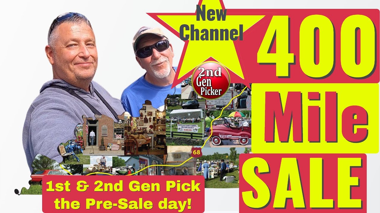 400 Mile Yard Sale Part 1 - 1st & 2nd Gen Pickers - YouTube