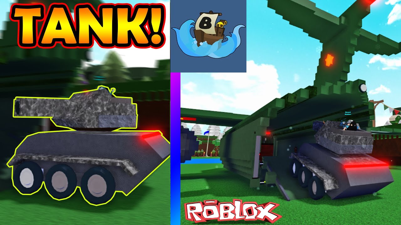 Roblox Build A Boat For Treasure! How to Build a Small Tank! Tank ...